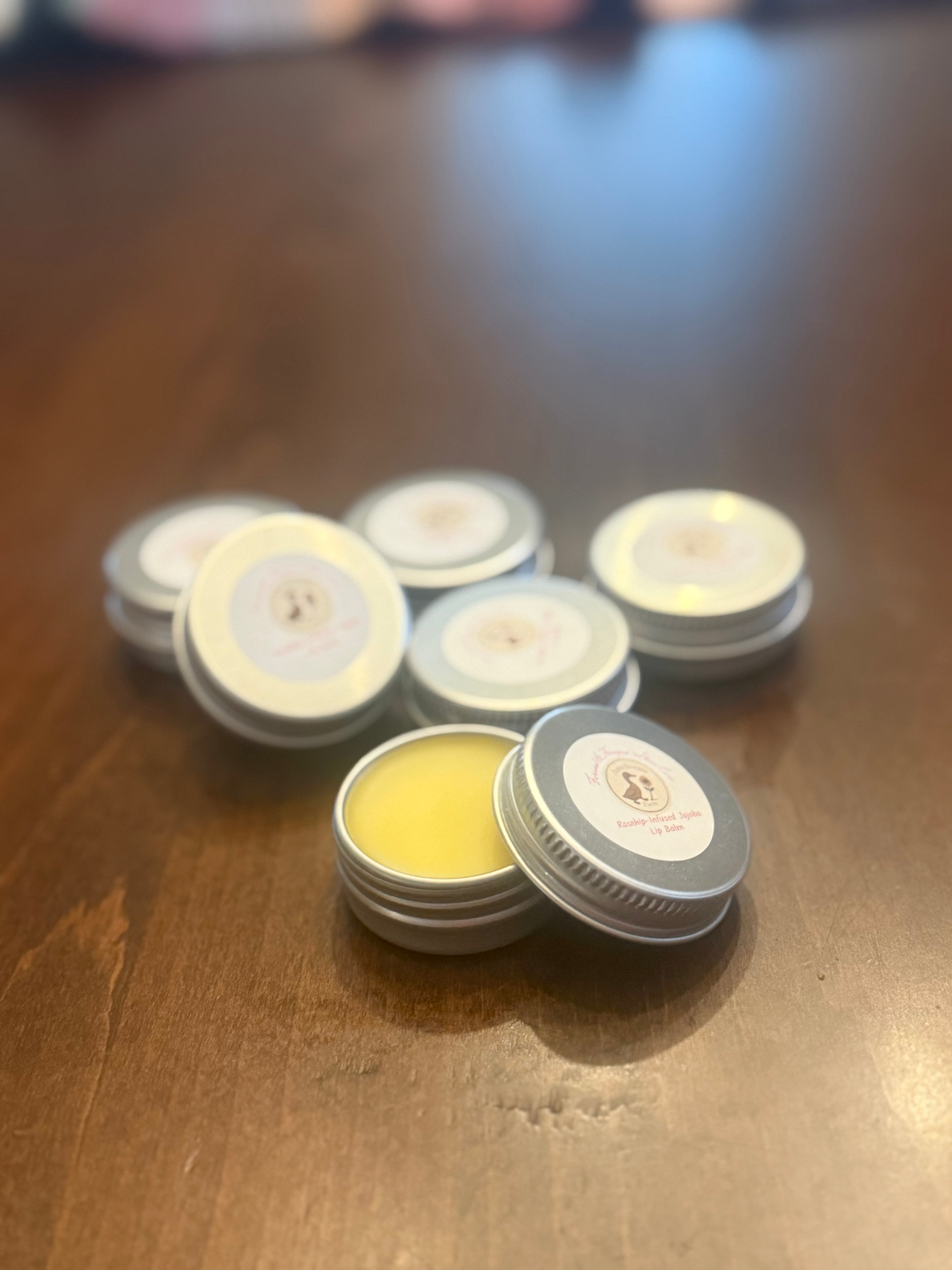 Rosehip-Infused Jojoba Lip Balm – Farmed & Foraged by Ameliorate Farm